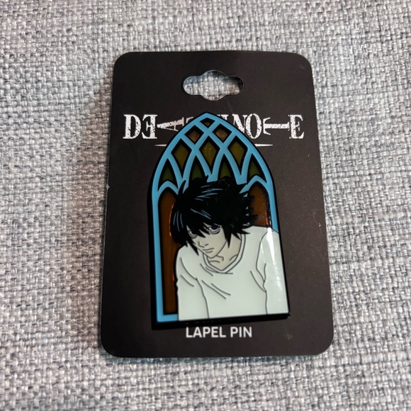 Accessories | Death Note L Stained Glass Enamel Pin | Poshmark